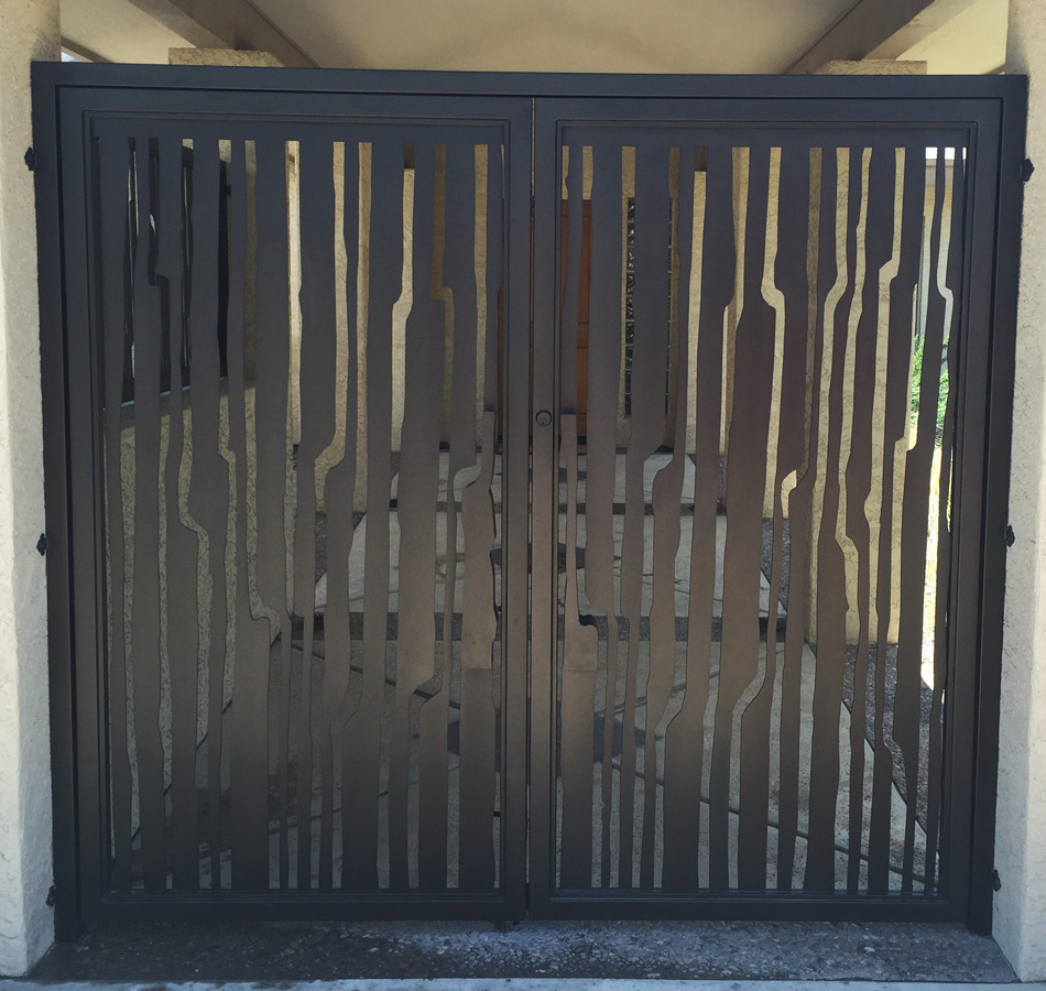 Custom Wrought Double Entry Gates Scottsdale, AZ - VMW