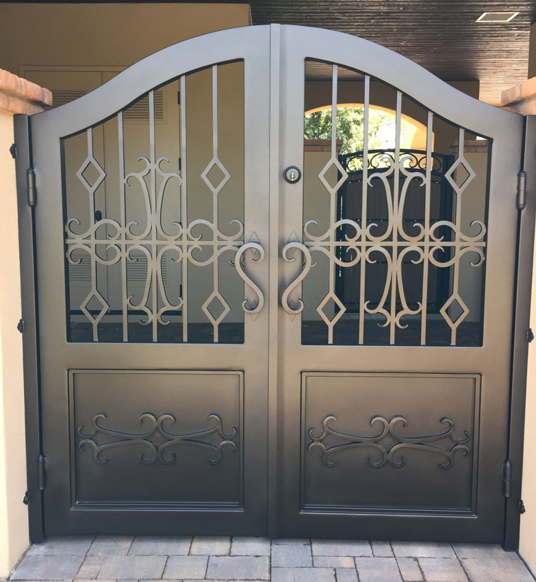 Custom Wrought Double Entry Gates Scottsdale, AZ - VMW