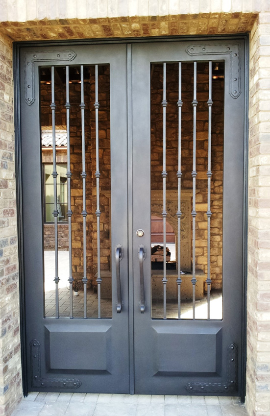 Custom Wrought Double Entry Gates Scottsdale, AZ - VMW