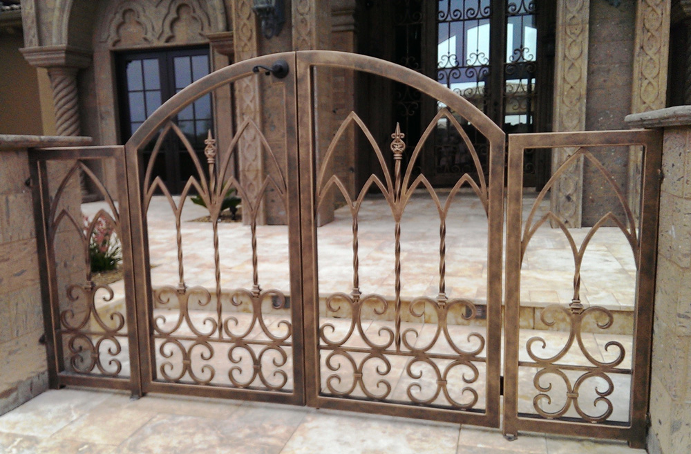 Custom Wrought Double Entry Gates Scottsdale, AZ - VMW