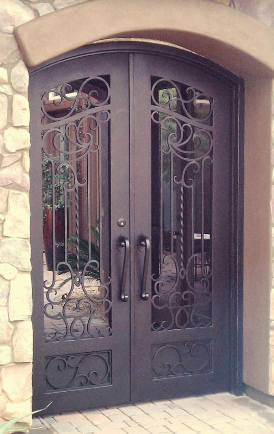 Custom Wrought Double Entry Gates Scottsdale, AZ - VMW