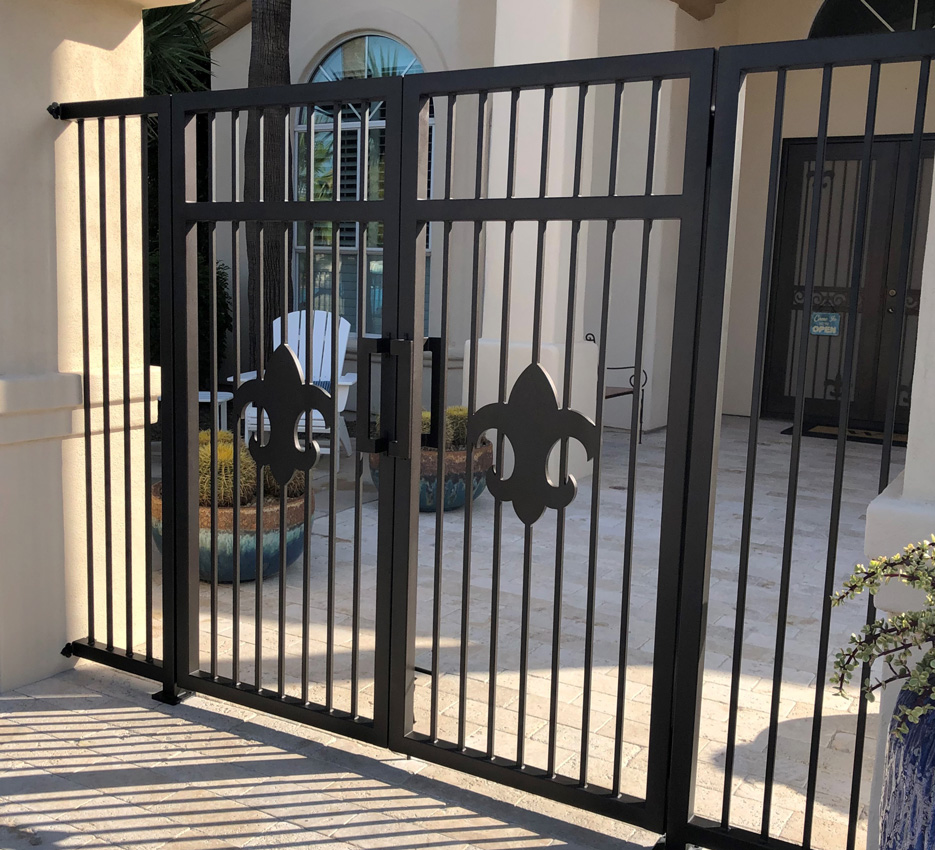 Custom Wrought Double Entry Gates Scottsdale, AZ - VMW