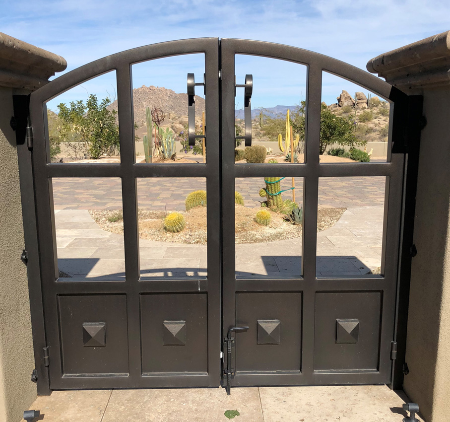 Custom Wrought Double Entry Gates Scottsdale, AZ - VMW