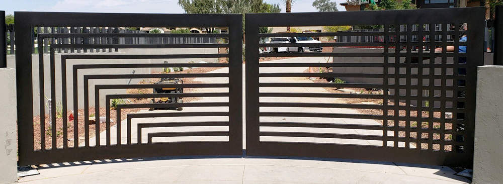 Custom Wrought Double Entry Gates Scottsdale, AZ - VMW