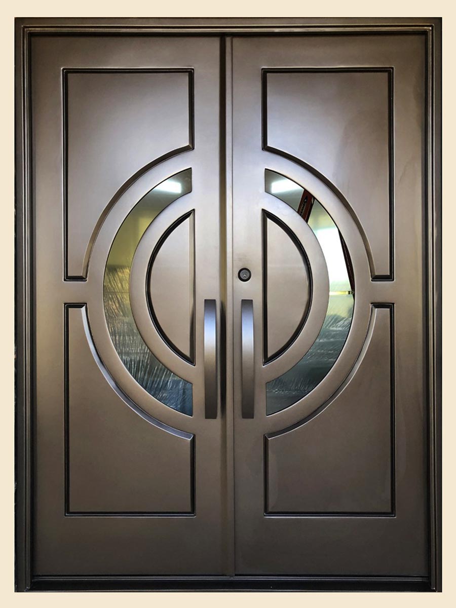 Wrought Iron Double Entry Doors | Double Front Doors - Victory Metal